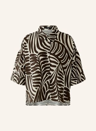 Oui Hemdbluse braun