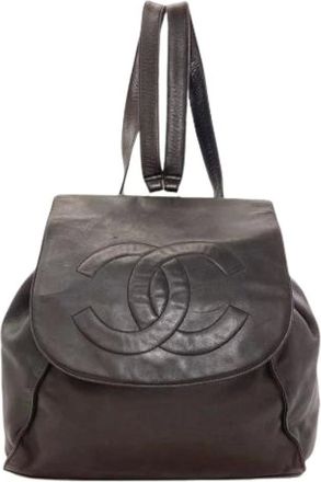 Chanel Sac &agrave; dos Pre-owned Vintage - Femme - Pre-owned - Noir - Taille: ONE Size
