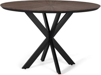 Giner&Colomer Giner Y Colomer - Table &agrave; manger ronde en bois de teck recycl&eacute;, diam&egrave;tre 120 cm