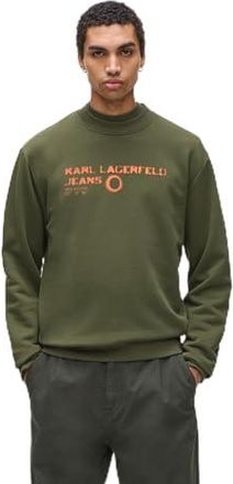 Karl Lagerfeld Homme Sweat À Logo Éclipse Coupe Régulière, Vert, L