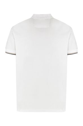 HUGO BOSS Mens White Cotton Polo Shirt T-Shirts And Polos