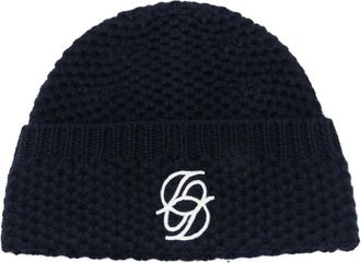 Dr&ocirc;le de Monsieur Homme, Accessoires, Bleu, Taille: ONE Size Le Bonnet Monogramme