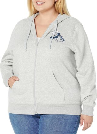 Amazon Essentials Disney | Marvel | Star Wars | Princess Damen Fleece-Kapuzenpulli mit durchgehendem Reißverschluss (in Übergröße erhältlich), Minnie Hat, XXL Große Grö