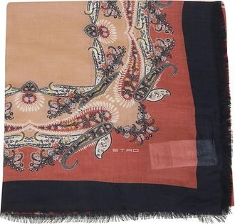 Etro Femme, Accessoires, Multicolore, Taille: ONE Size Aida Shawl 140x140