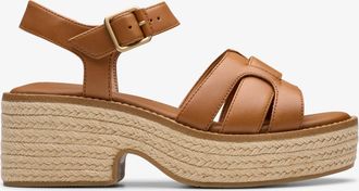 Clarks Coledale Riemen Sandalen aus braunem Leder