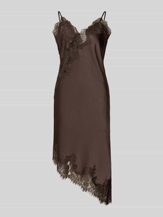 Neo Noir Kleid aus Satin mit Spitze Modell Sorelle