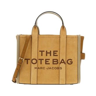 Marc Jacobs Femme, Sacs, Beige, Taille: ONE Size The Suede Medium Tote Bag