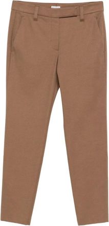 Brunello Cucinelli Femme, Pantalons, Brun, Taille: 40 FR Pantalon Slim Fit Stretch Coton Cover