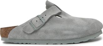 Birkenstock Pantoletten Birkenstock Boston zamsz 1029214 Grau