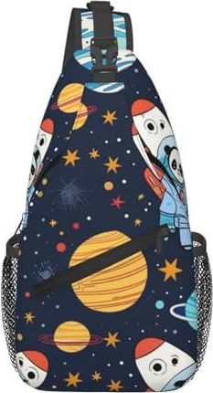 Generic Sac &agrave; bandouli&egrave;re g&eacute;ant Panda Astronaute Sac &agrave; bandouli&egrave;re Sac &agrave; dos de voyage Sac &agrave; dos Sling Sac &agrave; dos pour homme Sac &agrave; dos de randonn&eacute;e