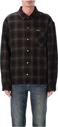 Represent Represent, Homme, Vestes, Multicolore, Taille: L Chemise &agrave; carreaux r&eacute;versible contrecoll&eacute;e