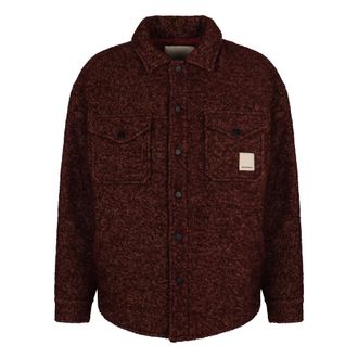 Emporio Armani New York Capsule Collection Boucl&eacute; Wollmischung Blouson - - Jackets - Herren - Rot - M