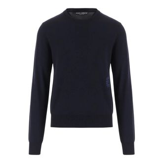 Dolce & Gabbana Pullover aus Schurwolle - - Knitwear - Herren - Blau - L