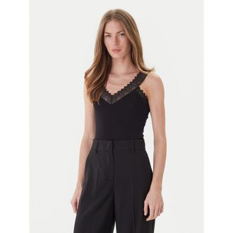 Morgan Top 242-DNAE Schwarz Slim Fit