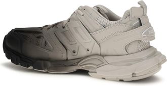 Balenciaga Mens Sneakers Track Gradient Black-White Upper Polyester Trainers Black/white