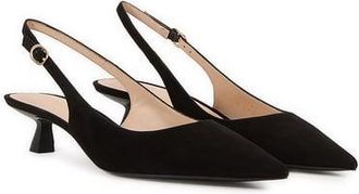 Stuart Weitzman Slingback Stuart Sculpht 35 en cuir su&eacute;d&eacute;