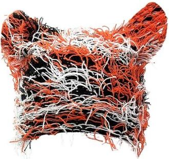 Generic Bonnet Femme Hiver Bonnet Femme Chapeau Femme Hiver Confortable Classique - Bonnet Oreilles Automne Hiver, Style Hip Hop, Tricot Chaud pour Look Urbai