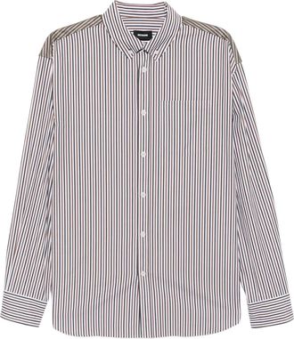 We11done chemise à rayures - Blanc