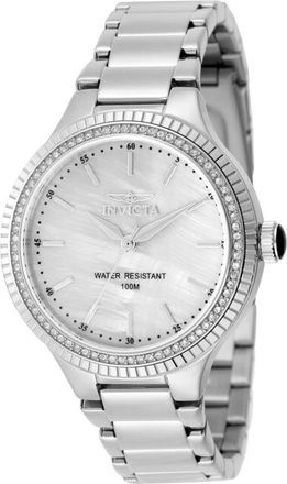 Invicta Angel 50648 Damenuhr - Quarzwerk - Edelstahl mit Perlmutt Zifferblatt - 38 mm