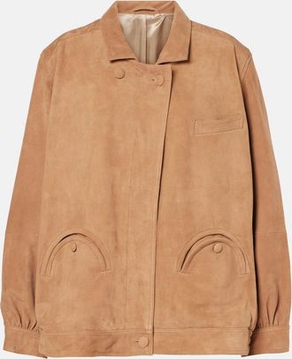 Blazé Milano Blazé Milano Bomberjacke Cleo aus Veloursleder