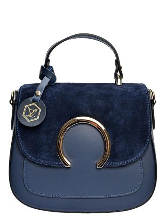 Luisa Vannini Blau Rindsledertasche