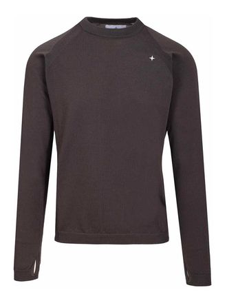 Stone Island Rundhalspullover - Grau