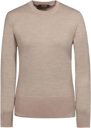Moorer Femme, Pulls, Beige, Taille: 38 FR Nilufar Crewneck
