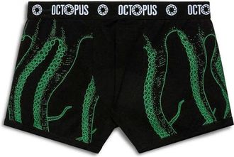 Octopus Gr&uuml;ner Outline Boxer mit Tentakeldruck - - Underwear - Herren - Gr&uuml;n - S