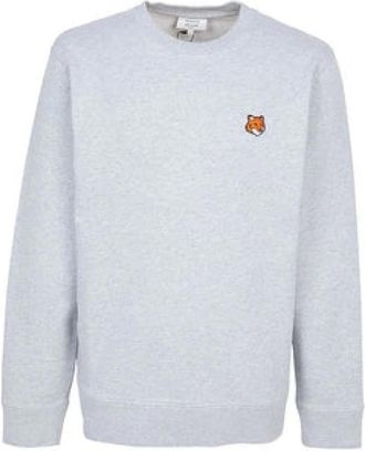 Maison Kitsun&eacute; Homme, Sweatshirts et sweats &agrave; capuche, Gris, Taille: L Fox Head Regular SweaT-shirt