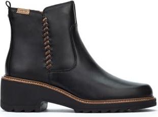 Pikolinos Bottines à Talon en Cuir ALCARAZ pour Femme Color Black