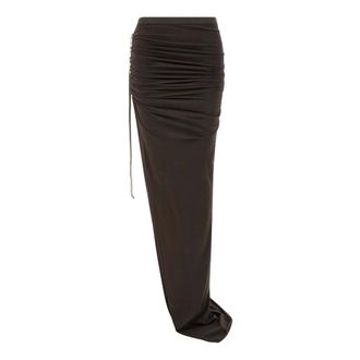 Rick Owens Femme, Jupes, Brun, Taille: 36 FR Soft Edfu Maxi Skirt