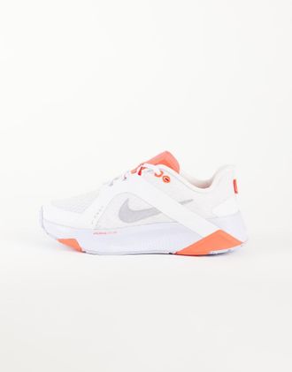 Nike Hybrid RN baskets cr&egrave;me et rouge-Blanc