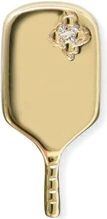 Anzie 14kt Pickleball Racket Gelbgoldohrring