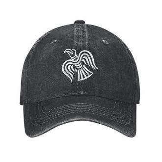 Generic Oiseau Viking Nordique Homme Femme Hip-Hop Cap Anti-Soleil Chapeau De Cowboy L&eacute;ger Casquettes Snapback pour Golf Randonn&eacute;e Toutes Les Saisons