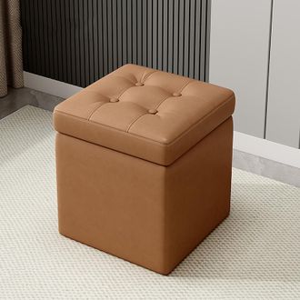 Generic 2er-Set Würfel-Aufbewahrungsbänke Mit 20 L Fassungsvermögen, Gepolsterter Hocker Mit Massivholzrahmen for Den Eingangsbereich Oder Das Wohnzimmer(Set 