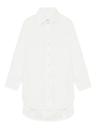 Helmut Lang robe-chemise à boutonnière - Blanc