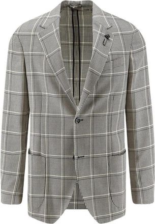 Lardini Woll-Baumwollmischungs-Blazer - - Jackets - Herren - Beige - XL
