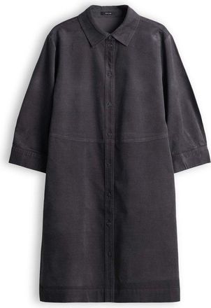OPUS Cordkleid Wicorda aus weichem Feincord Gerader Schnitt mit 3/4-&Auml;rmeln und durchgehender Knopfleiste