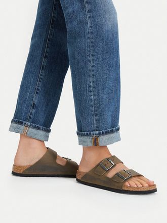 Birkenstock Pantoletten Birkenstock Arizona Sfb 1019377 Khakifarben