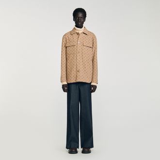 Sandro Surchemise à jacquard Square Cross