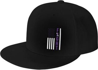 Generic Ruban De Sensibilisation &Agrave; La Maladie DAlzheimer Femme Homme Strapback Cap Protection Solaire Snapback Chapeau Snapback Casquette Hip Hop pour Golf Hi