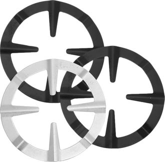 Cabilock Gasherd Reduzierring 3 Stücke Gasherd Wok Ring Gasring Reduzier Untersetzer Topf Ständer Reduzierring Halter Eisen Gasherd Platte Gas Topfträger für G