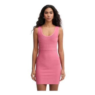 H&eacute;rve L&eacute;ger Amara Kleid - - Dresses - Damen - Rosa - XS