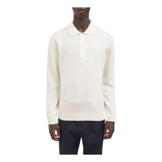 Paolo Pecora Woll-Poloshirt - - Tops - Herren - Wei&szlig; - M