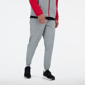 New Balance Homme Athletics Stretch Woven Jogger en Gris, Nylon Tiss&eacute;, Taille XL