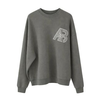 Anine Bing Femme, Sweatshirts et sweats &agrave; capuche, Vert, Taille: 42 FR Miles SweaT-shirt Letterman