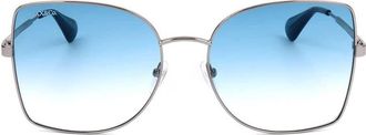 Max & Co. MAX&Co Tula Damen-Sonnenbrille, Shiny Light Ruthenium, 58/18/140