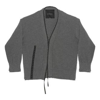 Federico Cina Corset Distressed Cardigan - - Knitwear - Damen - Grau - M
