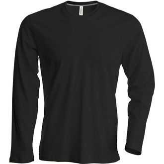 Kariban | K359 Herren T-Shirt Langarm, Gr&ouml;&szlig;e:L, Farbe:Black