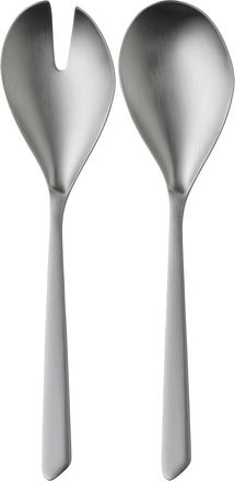 WMF Neo Salatbesteck Edelstahl 25cm, Salatgabel, Servierlöffel, Cromargan protect mattiert, kratzbeständig, spülmaschinenfest